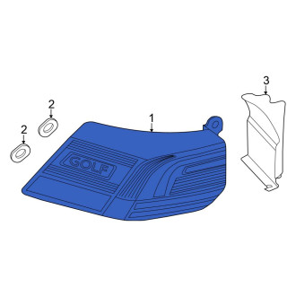 Volkswagen Golf GTI OEM Tail Lights | LED, Fiber Optic — CARiD.com