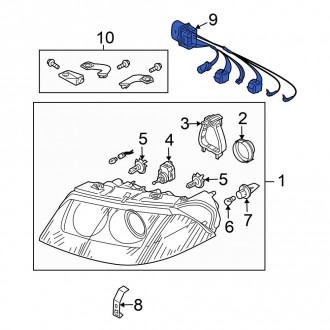 Volkswagen Passat OEM Headlight Components — CARiD.com