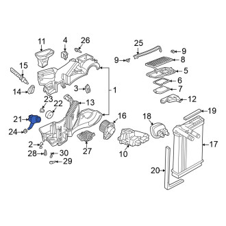 Volkswagen Passat OEM A/C & Heating Parts | Systems, Compressors ...