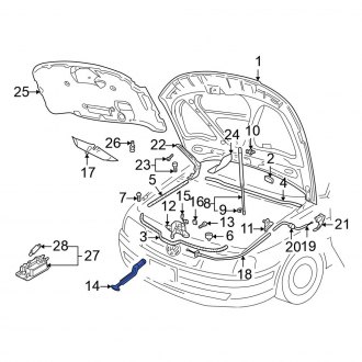 Volkswagen Passat Hood Locks & Hood Latches | CARiD