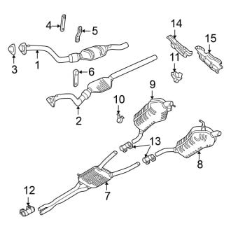 2003 Volkswagen Passat OEM Exhaust Parts - Systems, Tips | CARiD