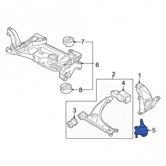 Volkswagen Golf GTI OEM Brake, Steering, Suspension Parts — CARiD.com