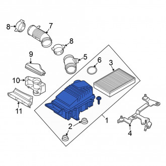 Volkswagen CC Air Filter Housing Boxes & Parts — CARiD.com