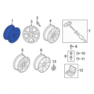 Volkswagen CC OEM Wheels - Original Steel & Alloy Wheels | CARiD