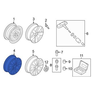 Volkswagen CC OEM Wheels | Original Steel & Alloy Wheels — CARiD.com