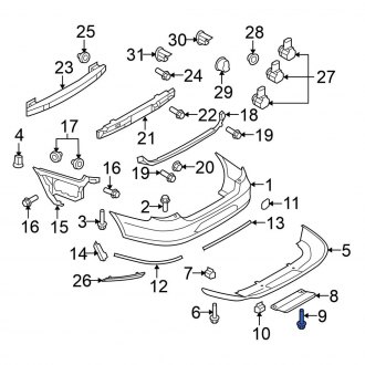 Volkswagen CC Bumper Brackets & Hardware | Front, Rear — CARiD.com
