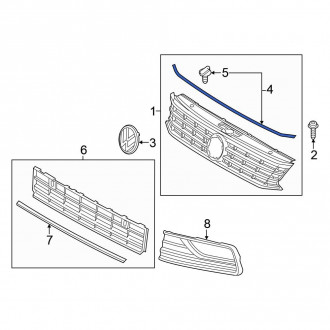 Volkswagen Passat Grille Frames & Moldings — CARiD.com