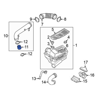 Volkswagen Golf GTI Air Filter Housing Boxes & Parts — CARiD.com