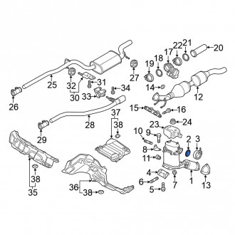 Volkswagen Touareg OEM Exhaust Parts | Systems, Tips, Pipes — CARiD.com