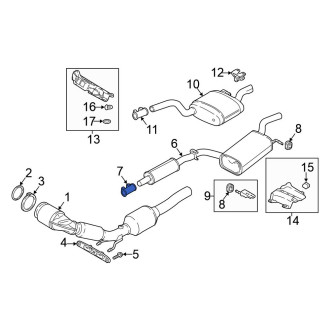 Volkswagen Golf GTI OEM Exhaust Parts | Systems, Tips, Pipes — CARiD.com