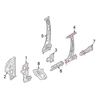 2013 Volkswagen Passat OEM Rocker Panels & Floors — CARiD.com