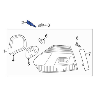 Volkswagen CC OEM Tail Lights | LED, Fiber Optic — CARiD.com