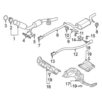 2015 Volkswagen Passat OEM Exhaust Parts - Systems, Tips | CARiD