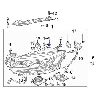 Volkswagen Arteon Headlight Components - Brackets, Adapters | CARiD
