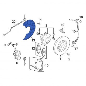 Volkswagen Taos Brake Dust Shields & Backing Plates — CARiD.com