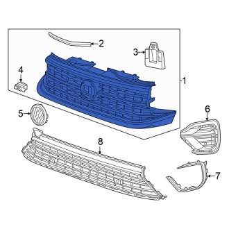 Volkswagen Atlas Replacement Grille Assemblies — CARiD.com