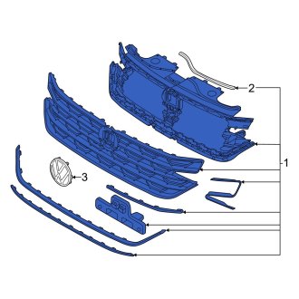 Volkswagen Atlas Replacement Grille Assemblies — CARiD.com
