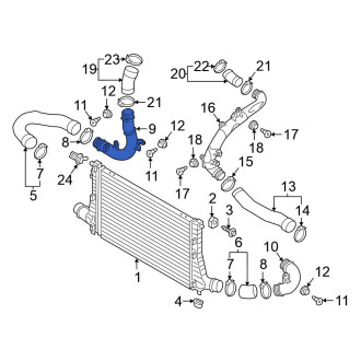 Volkswagen Atlas Intercooler Hoses & Pipes | Clamps, Kits — CARiD.com