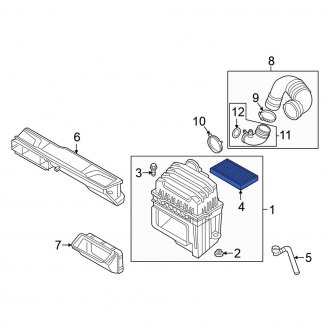Volkswagen OEM Air Intake Parts | Filters, Manifolds — CARiD.com
