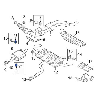 Volkswagen Atlas OEM Exhaust Parts | Systems, Tips, Pipes — CARiD.com