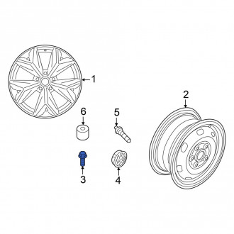 Volkswagen Atlas Factory Steel Wheels — CARiD.com