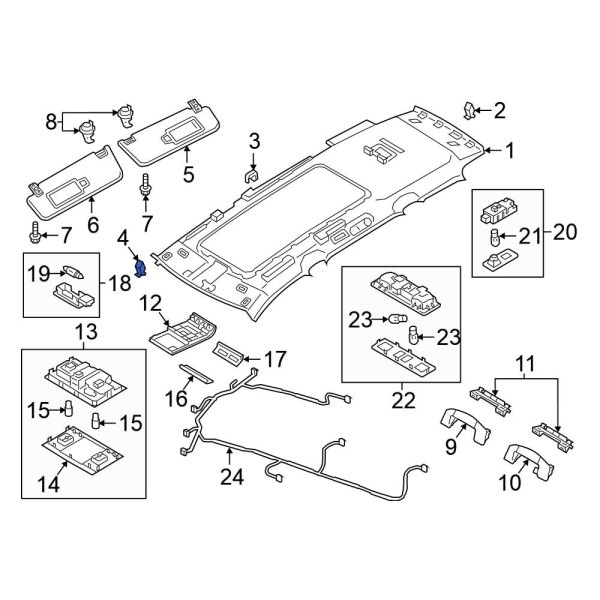 Volkswagen OE 5G0867289A - Headliner Clip