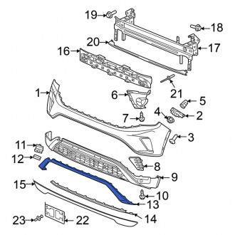 Volkswagen Atlas Replacement Bumper Moldings & Trim — CARiD.com