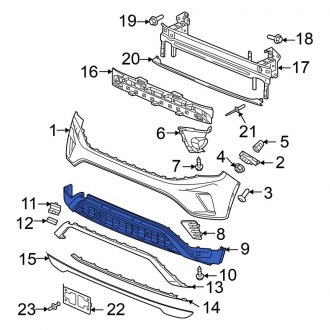 Volkswagen Atlas OEM Bumpers - Genuine Front & Rear Bumpers | CARiD