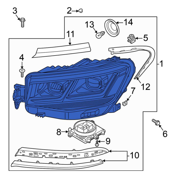 Volkswagen OE 3CN941035E - Front Left Headlight Assembly
