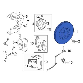 Volkswagen OEM Brake Parts | Pads, Bleeders, Rotors, Lines — CARiD.com
