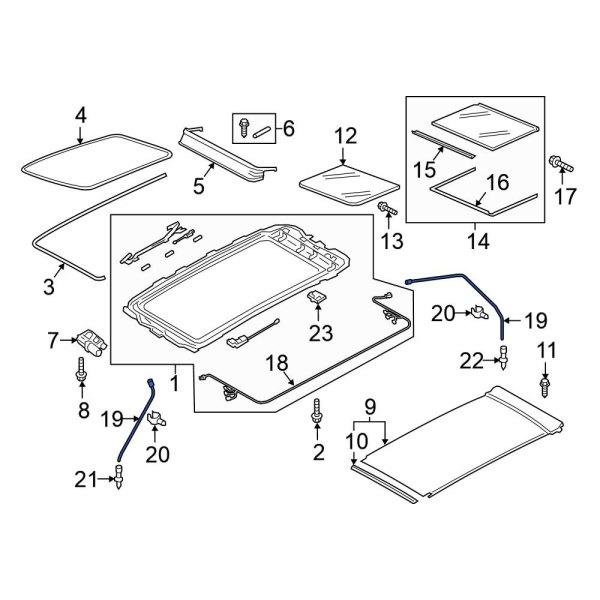 Volkswagen OE 5G0877228 - Sunroof Drain Hose