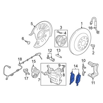 Volkswagen OEM Brake Parts | Pads, Bleeders, Rotors, Lines — CARiD.com