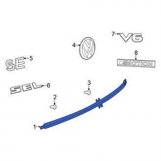 Volkswagen Atlas Trunk & Tailgate Moldings — CARID.com