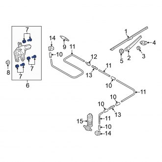Volkswagen Taos OEM Wiper Blade & Washer Parts | Motors, Arms — CARiD.com