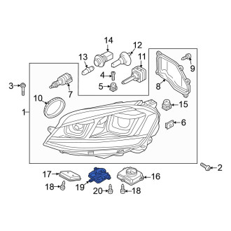 Volkswagen Tiguan OEM Headlights | Projector, LED, HID, Halo — CARiD.com