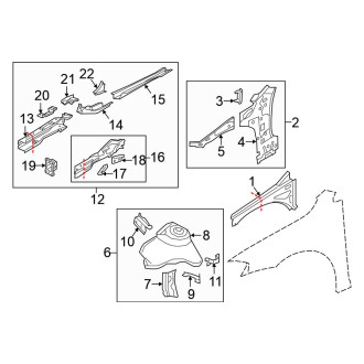 Volkswagen Golf Replacement Chassis Frames & Rails - CARiD.com