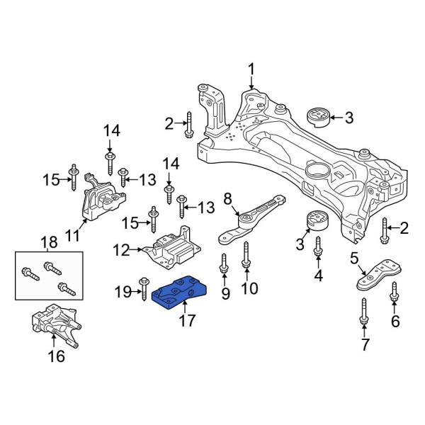 Volkswagen OE 5Q0810811 - Left Engine Mount Bracket