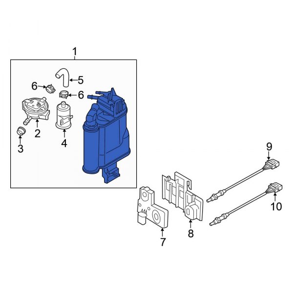 Volkswagen OE 5Q0201797Q - Vapor Canister