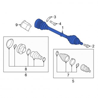 Volkswagen Golf OEM Transmission & Drivetrain Parts — CARiD.com