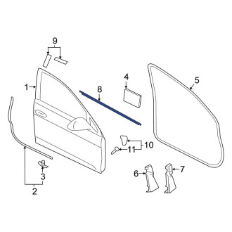 Volkswagen Golf GTI Replacement Window Seals — CARID.com