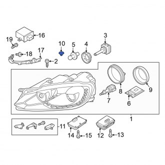 Volkswagen Rabbit OEM Lighting | Headlights, Fog & Tail Lights — CARiD.com
