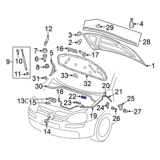 Volkswagen Atlas Replacement Hood Hardware — CARiD.com