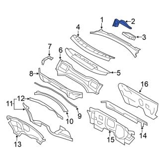Volkswagen Golf Cowl Panels & Parts | Vent Grills — CARiD.com
