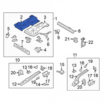 Volkswagen Golf GTI Replacement Floor Pans — CARiD.com
