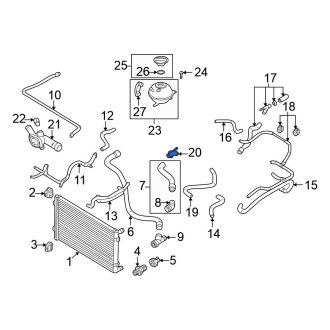 Volkswagen OEM Engine Cooling Parts | Radiators, Fans, Pumps — CARiD.com