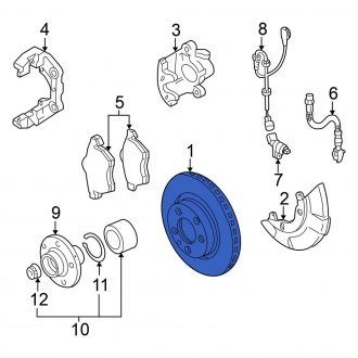 Volkswagen Jetta OEM Brake Parts | Pads, Bleeders, Rotors — CARiD.com