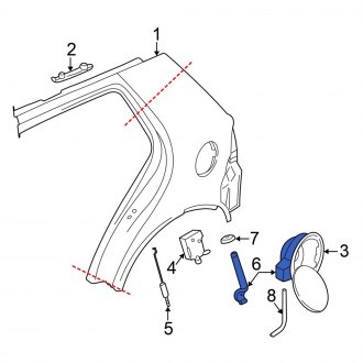 Volkswagen Golf GTI Fuel Doors & Parts — CARiD.com