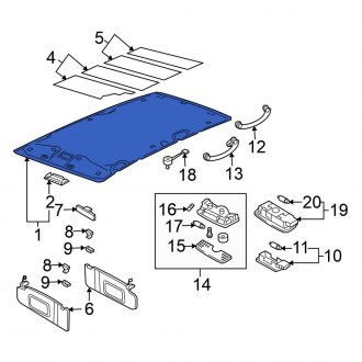 Volkswagen Jetta Replacement Headliners — CARiD.com