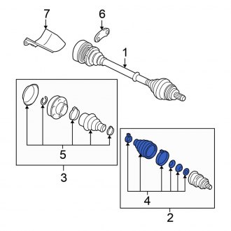 Volkswagen Golf GTI OEM Driveline & Axle Parts | Hubs, CV-Joints ...