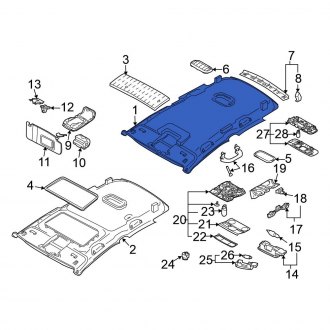 Volkswagen Jetta Replacement Headliners — CARiD.com
